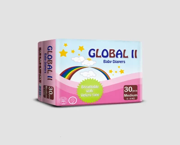 Global II Baby Diapers – Medium (30Pcs) – Dukaan.lk